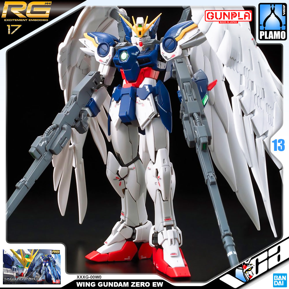Bandai® 高达模型 Real Grade 1/144 RG XXXG-00W0 飞翼高达零式 EW – VCA Gundam Singapore