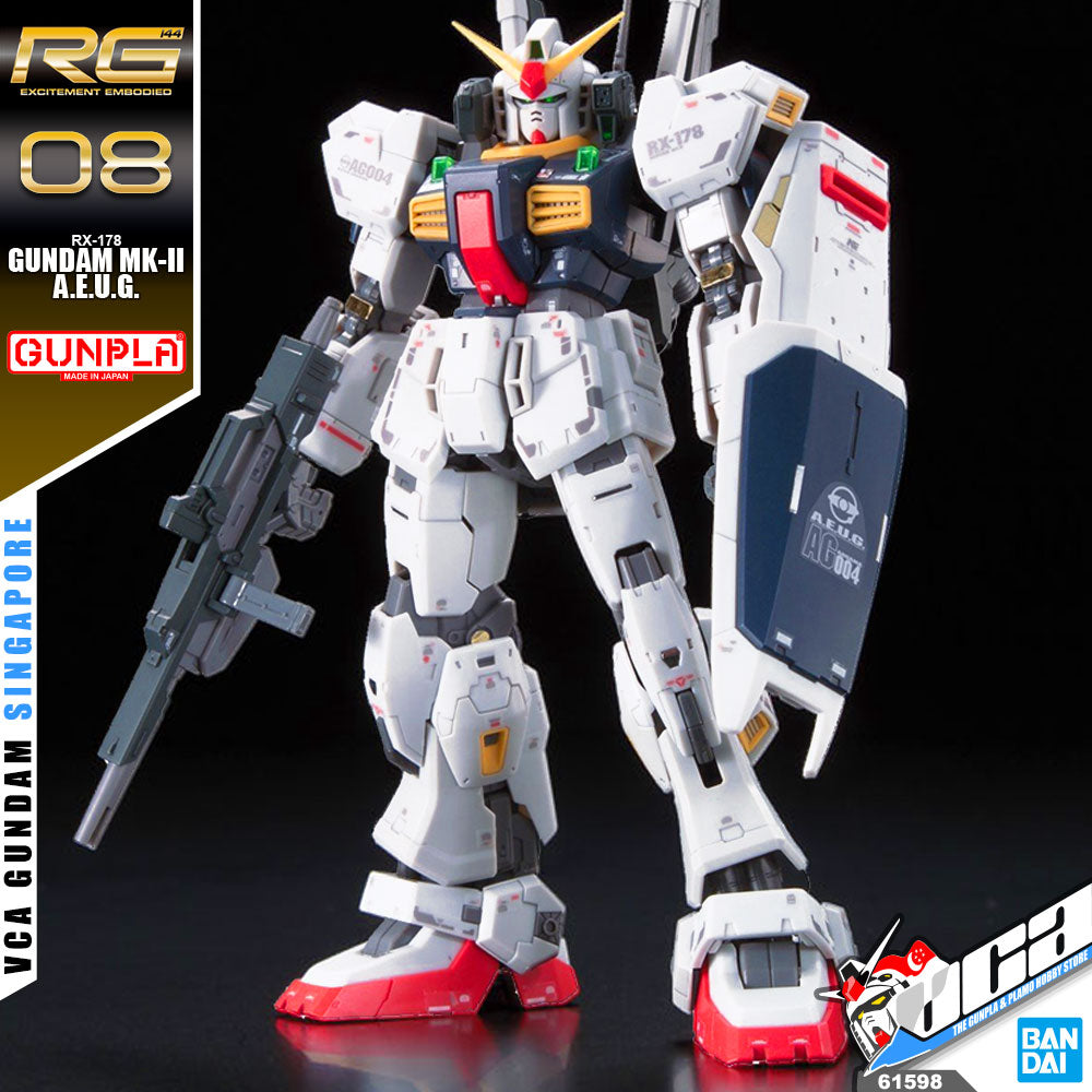 Bandai® 高达模型 Real Grade RG RX-178 高达 MK-II AEUG (AEUG) – VCA Gundam Singapore