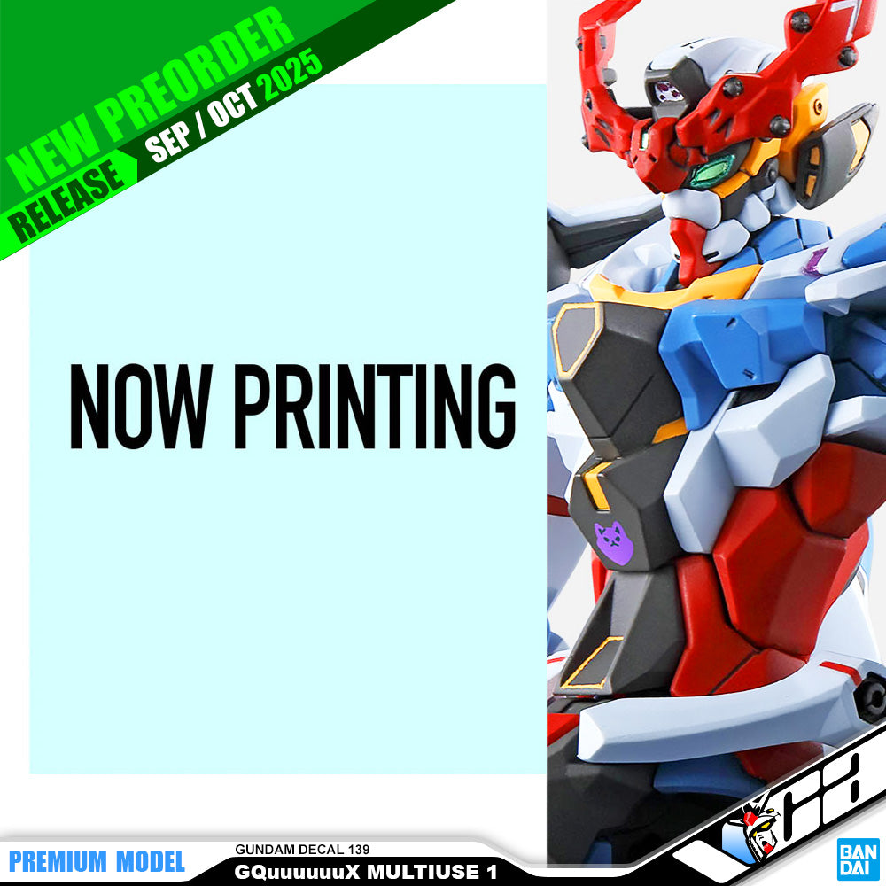 Bandai Gunpla Gundam Decal 139 Mobile Suit Gundam GQuuuuuuX Multiuse 1 ...