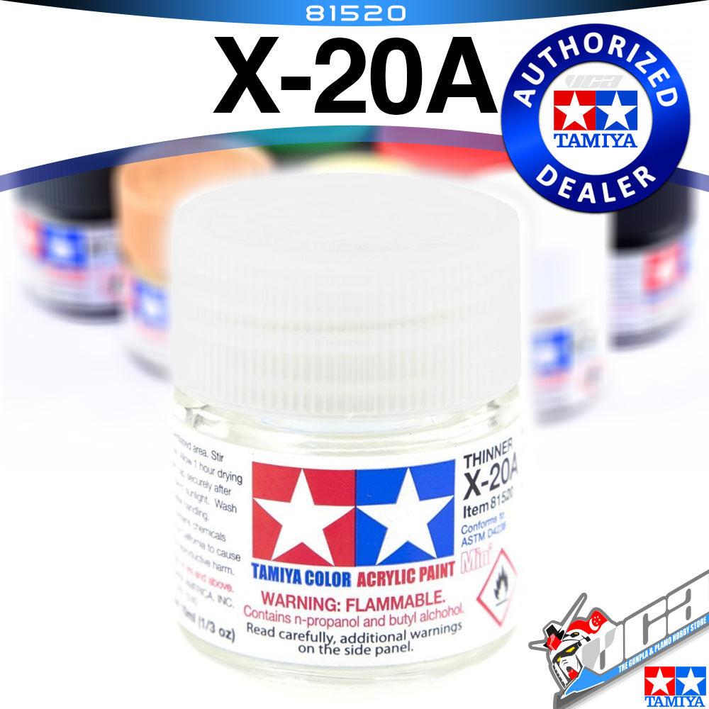 Tamiya 81520 X-20A Thinner Acrylic Mini 10ml Plastic Model Hobby Paint ...