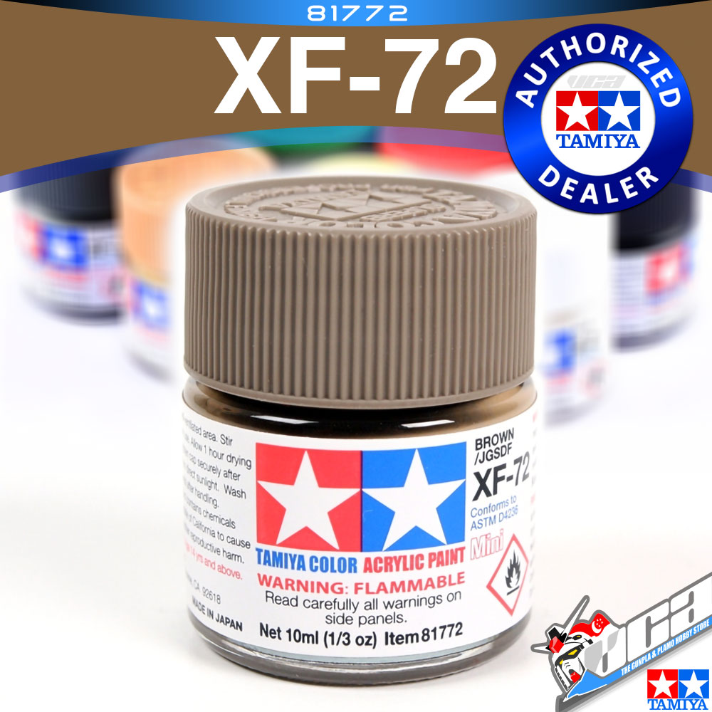 Tamiya 81772 XF-72 Brown JGSDF Acrylic Mini 10ml Plastic Model Hobby ...