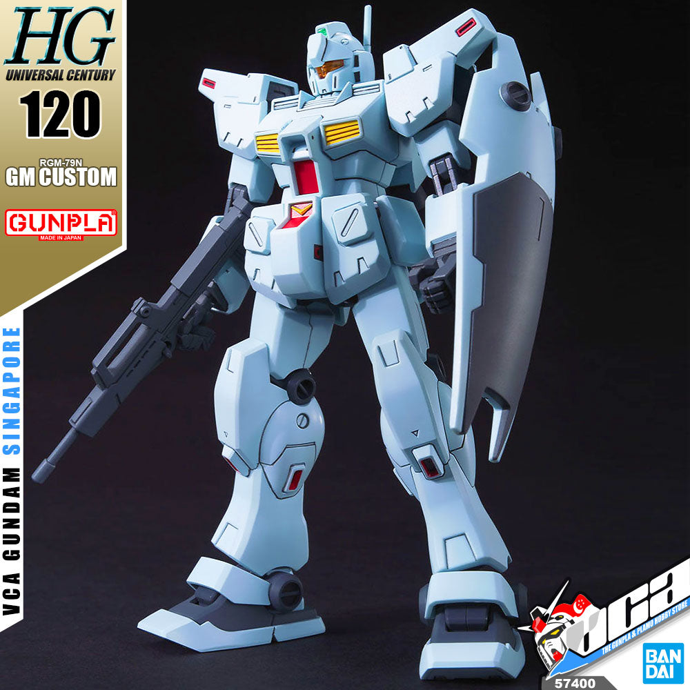 Bandai® Gunpla High Grade HGUC 1/144 RGM-79N GM Custom – VCA Gundam ...