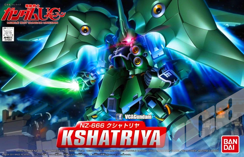 GUNPLA SD BB NZ 666 Kshatriya VCA Gundam Singapore gunpla-sd-bb-nz-666-kshatriya-vca-gundam-singapore
