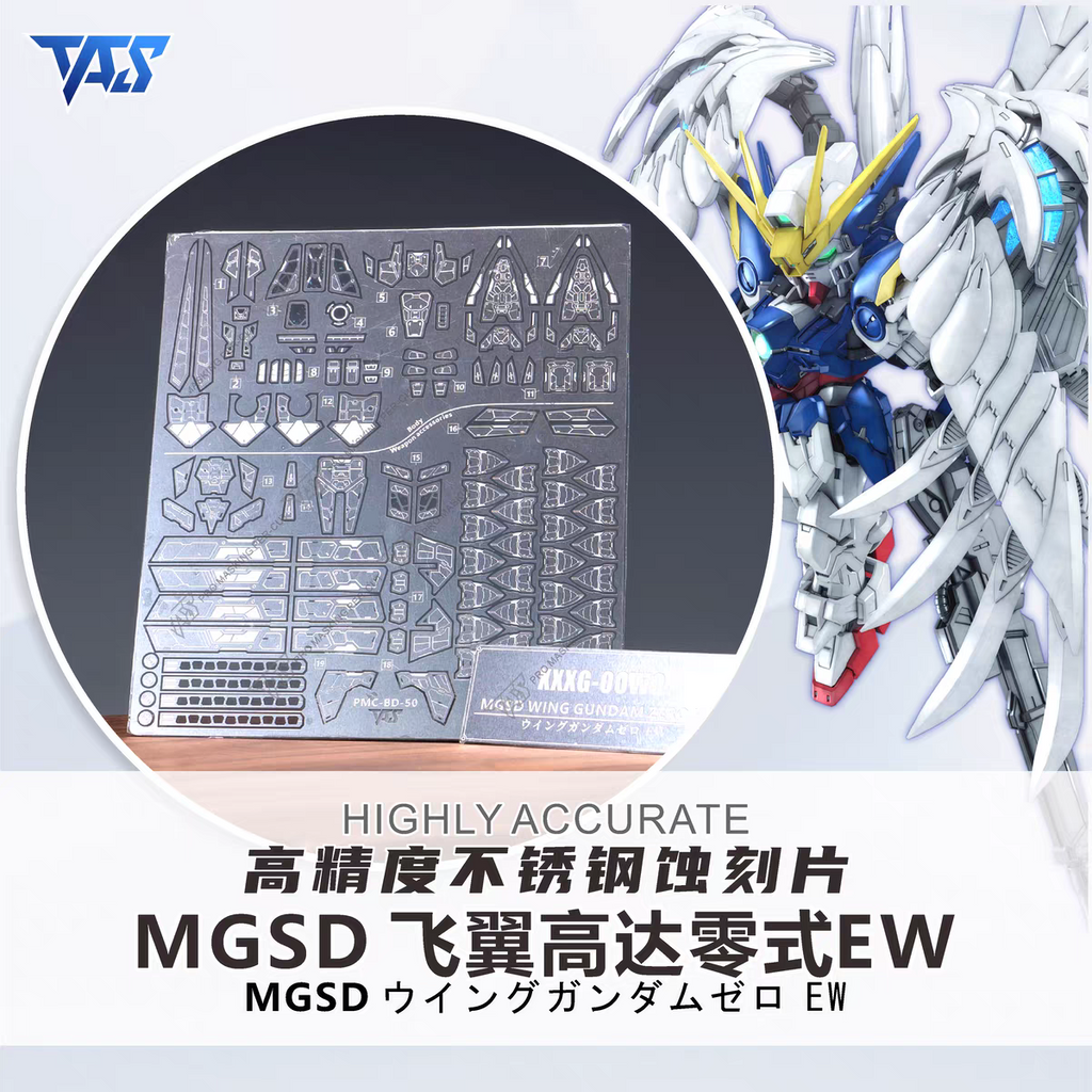 TAS MGSD WING GUNDAM ZERO EW METAL UPGRADE ETCHING PARTS – VCA Gundam ...